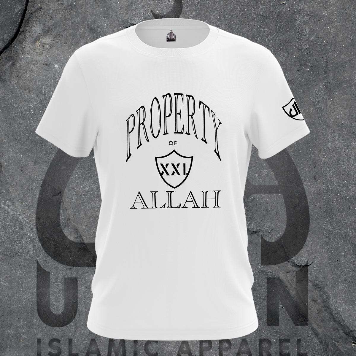 Property of Allah T-shirt (White) – Urban Islamic Apparel