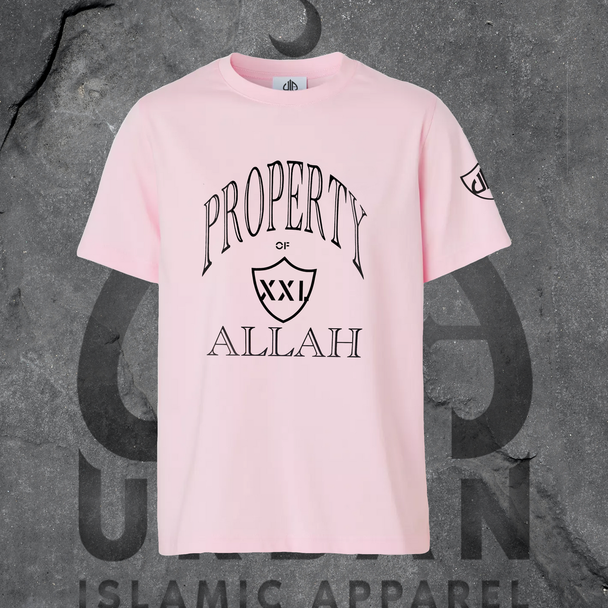 Property of Allah T- Shirt (Pink) – Urban Islamic Apparel